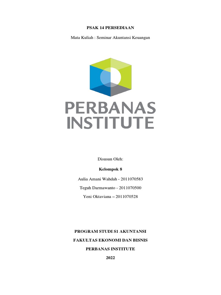 PSAK 14: Definisi dan Ruang Lingkup Persediaan | PDF