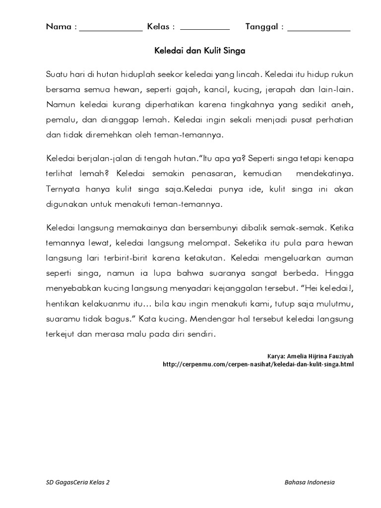 Teks Dan Rubrik Membaca Lancar | PDF