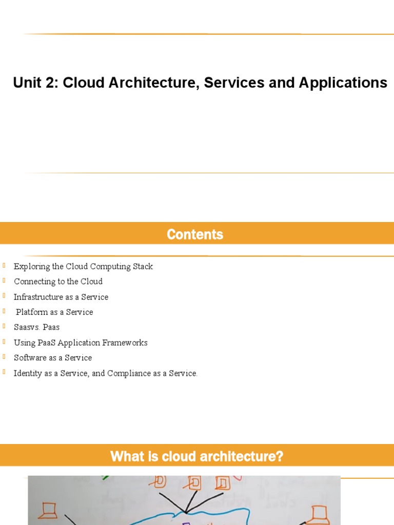 Unit 2 Cloud Architecture | PDF | Business | Computers