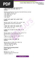 Gr9 Maths Factorisation MEMO | PDF | Mathematics | Arithmetic