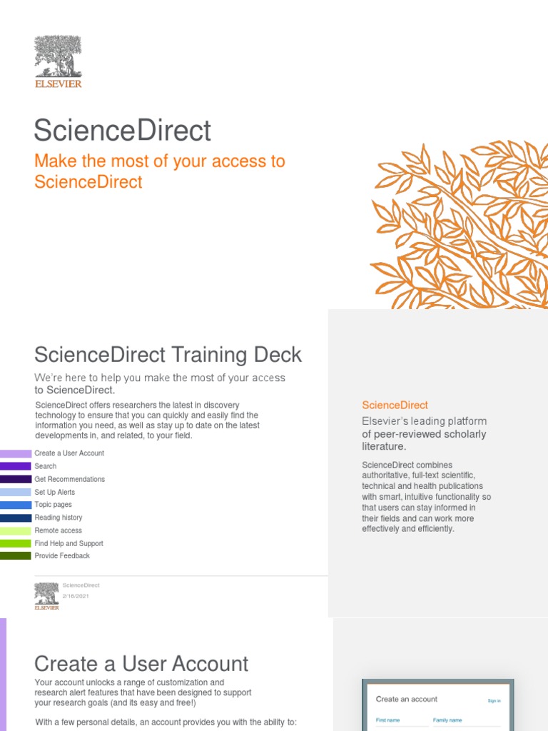 ScienceDirect - User Guide | PDF