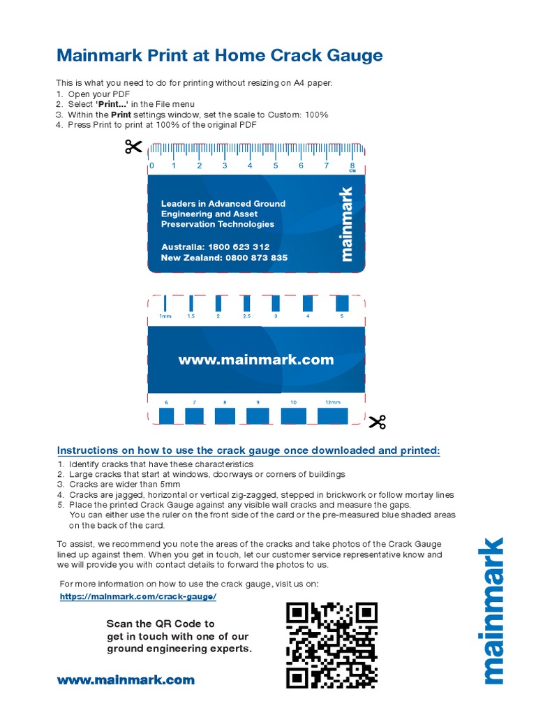 Print-at-Home-Crack Gauge Cards | PDF