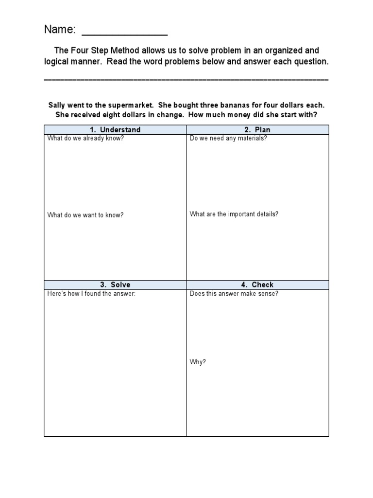 Word Problems | PDF