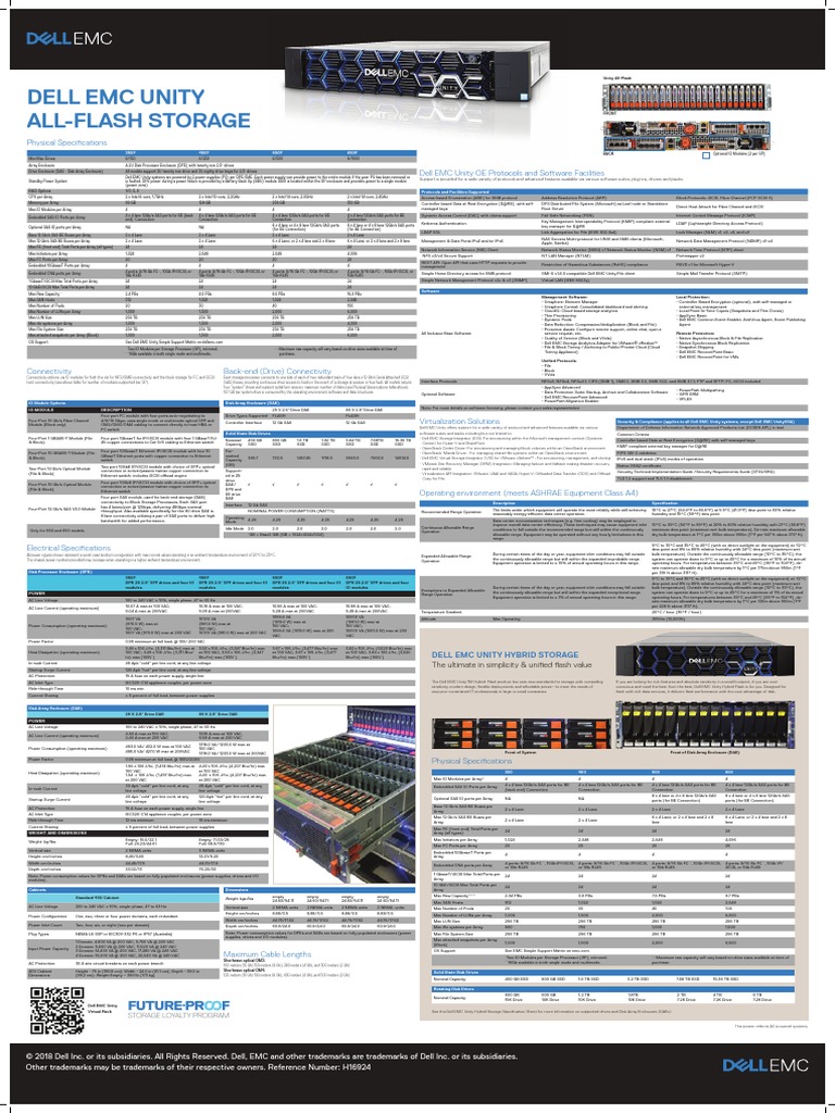Dell Emc Unity Technical Poster | PDF | Solid State Drive ...