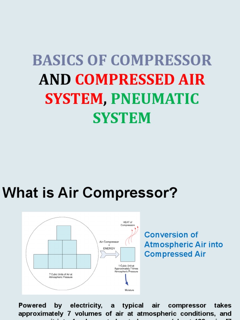 Basics of Compressed Air System | PDF