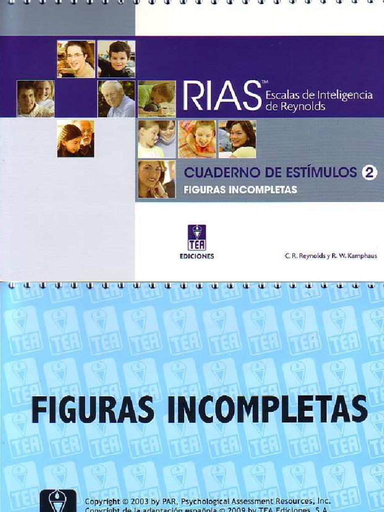 RIAS. Cuaderno de Estímulo 2. Figuras Incompletas | PDF
