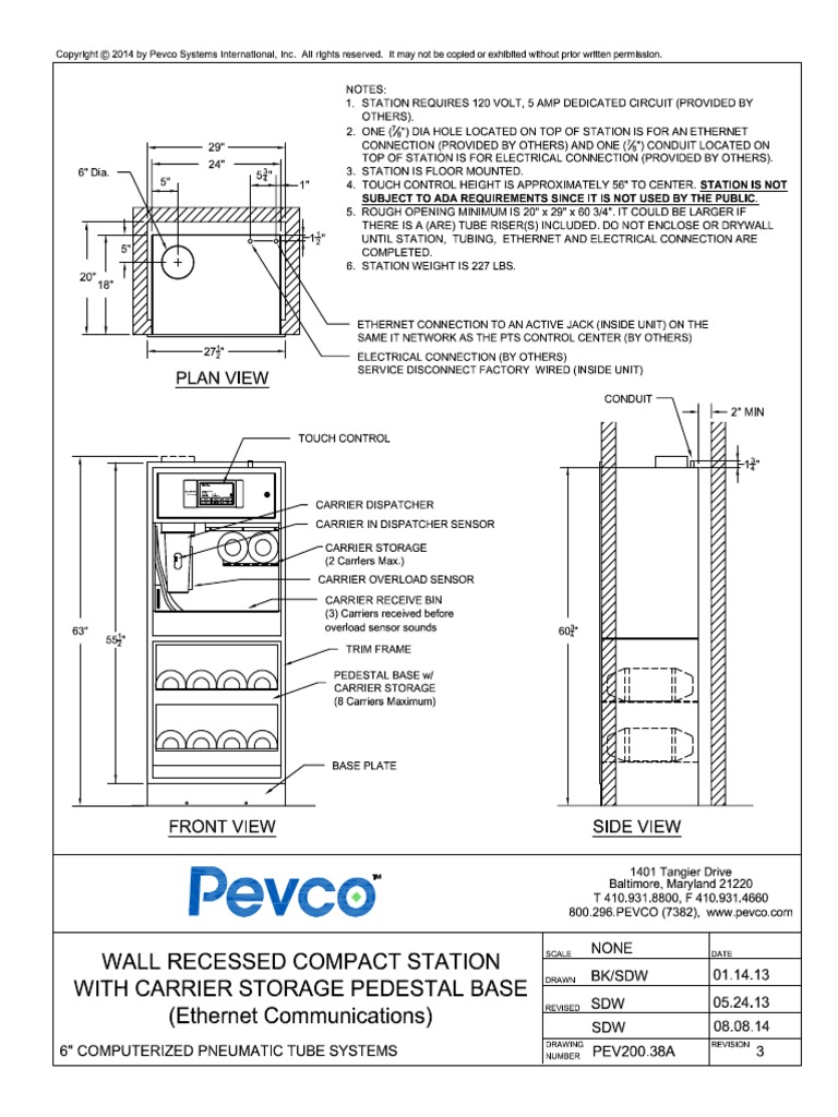 Station Compact Wall Recessed With Pedestal With Ethernet Com | PDF