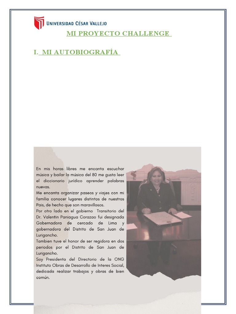 1° Completar Proyecto Challenge Formato Gloria - Tutoria Ok | PDF