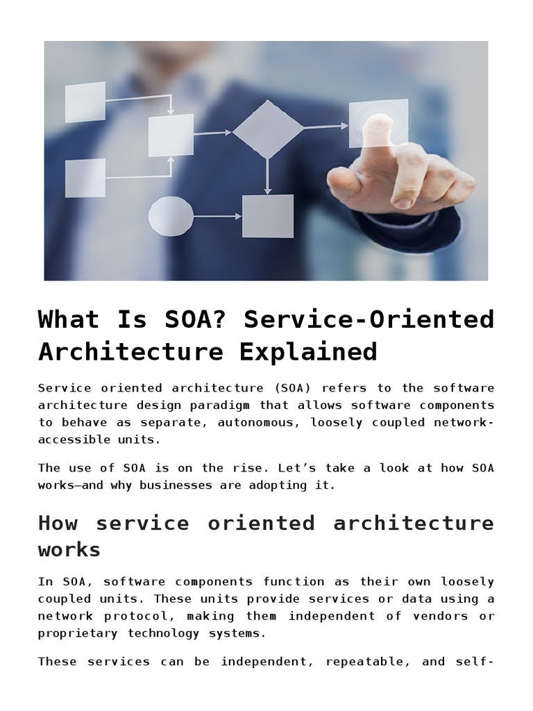 Service Oriented Architecture Pdf Service Oriented Architecture Component Based Software