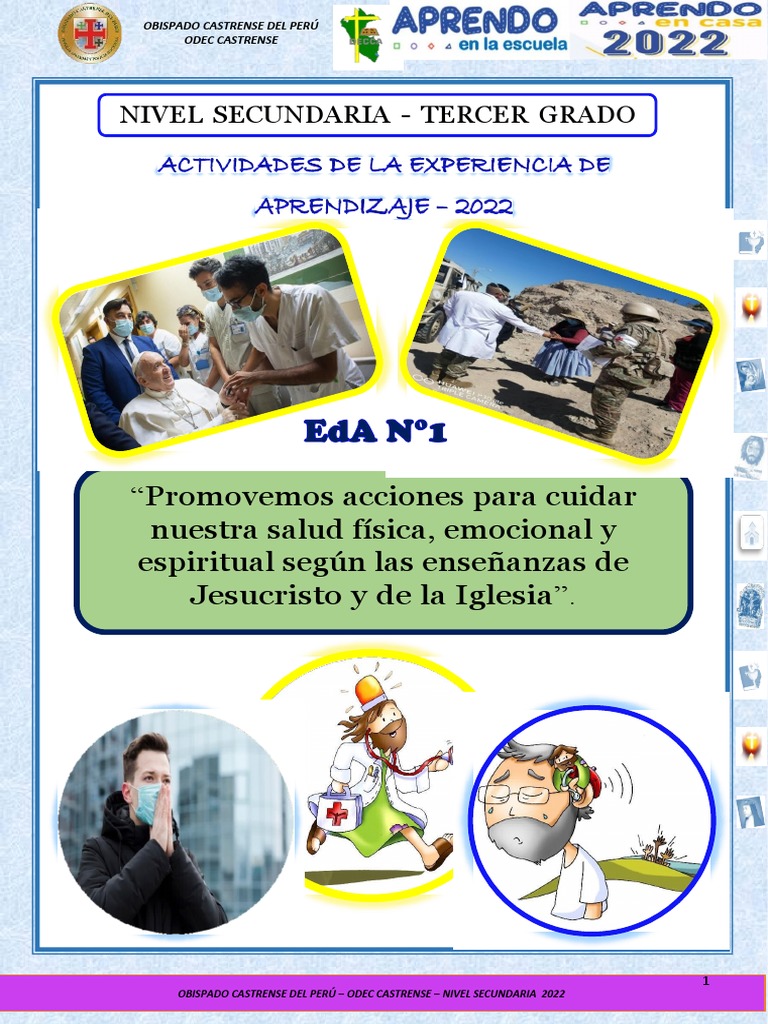 EdA 1-Actividades - 3ro-VII Ciclo..EJEMPLOS | PDF | Amor | Jesús