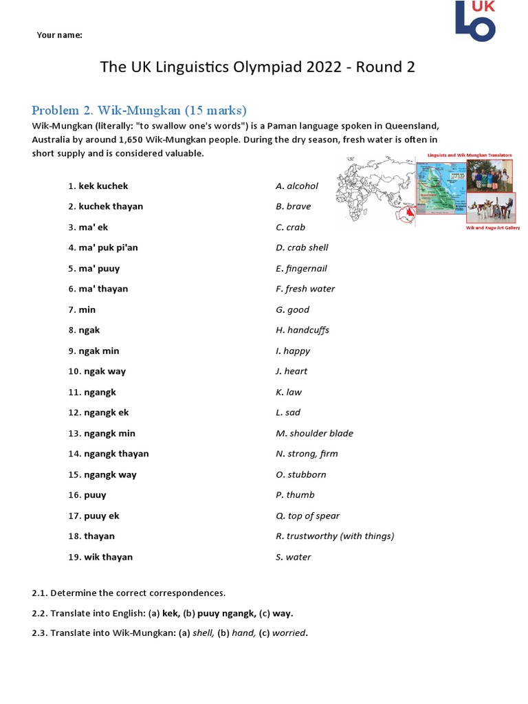 Uklo R2 Q2 | PDF | Linguistic Typology | Language Mechanics