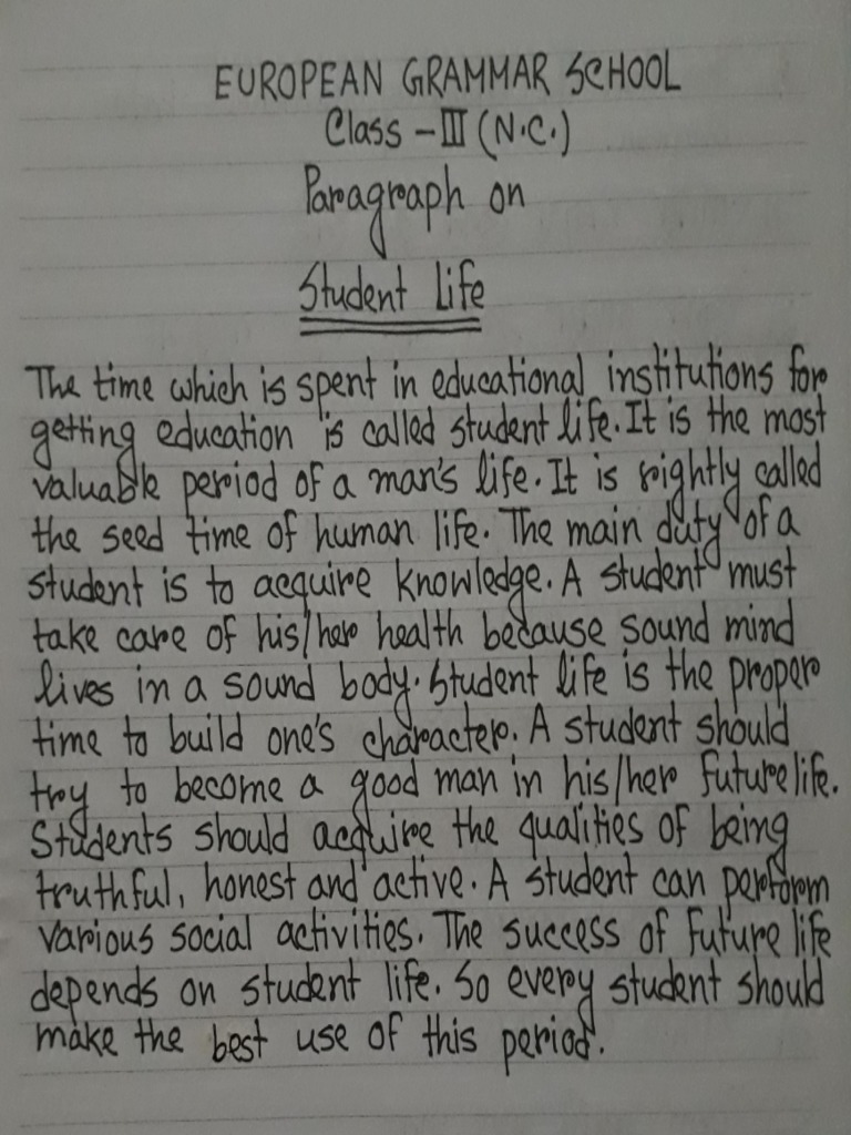 Student Life (C3) | PDF