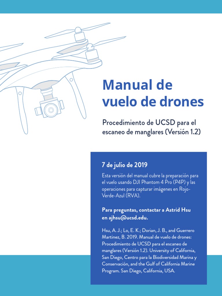 Manual de Vuelo de Drones P4P UCSD | PDF