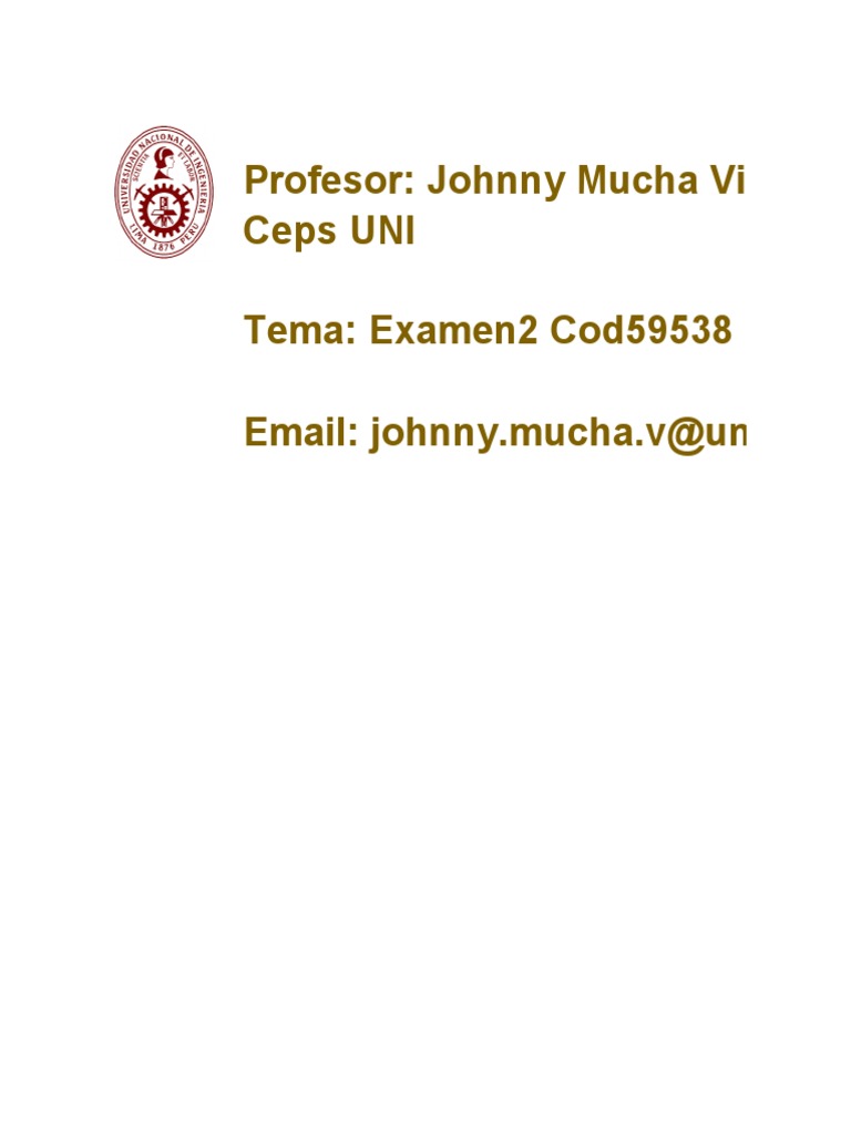 Examen2 Cod59538 | PDF