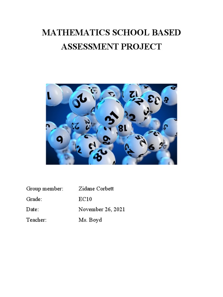 Mathematics SBA | PDF | Cognition