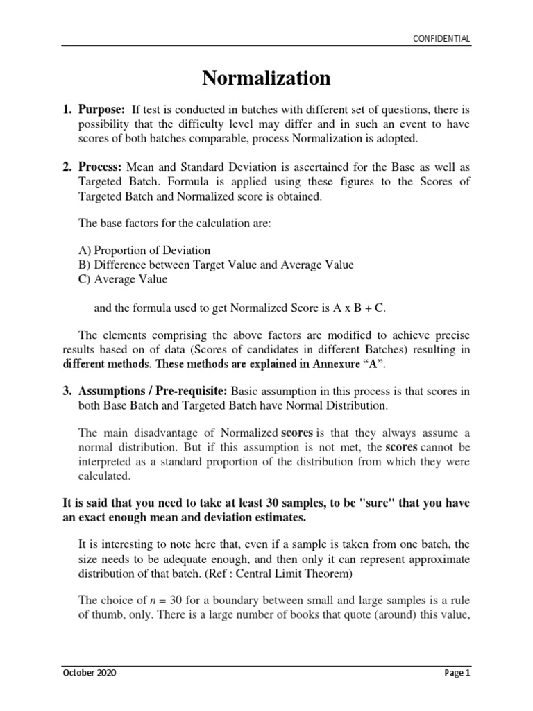 Normalization Methods Application1 | PDF | Standard Deviation | Normal ...
