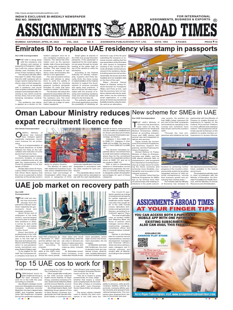 Overseas Assignment 9 April | PDF | Identity Document | Travel Visa