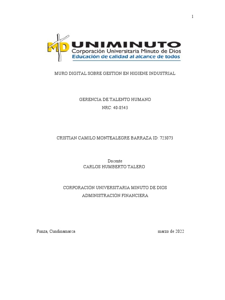 Gerencia de Talento Humano Mural Digital | PDF