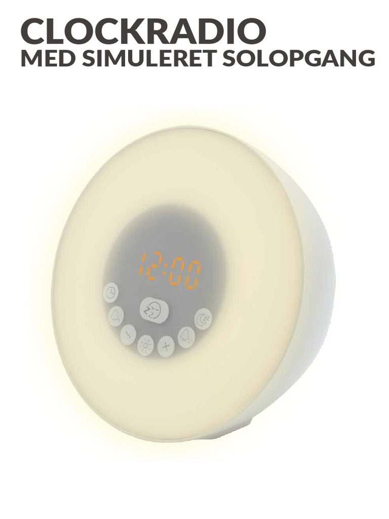 SUNRISE AND SUNSET SIMULATION ALARM CLOCK - Manual | PDF