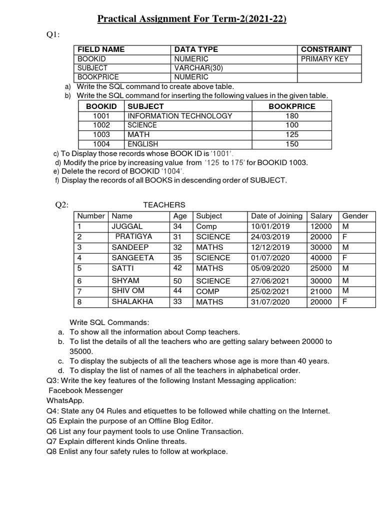 Term2 (Practical Assignment IT 402) | PDF