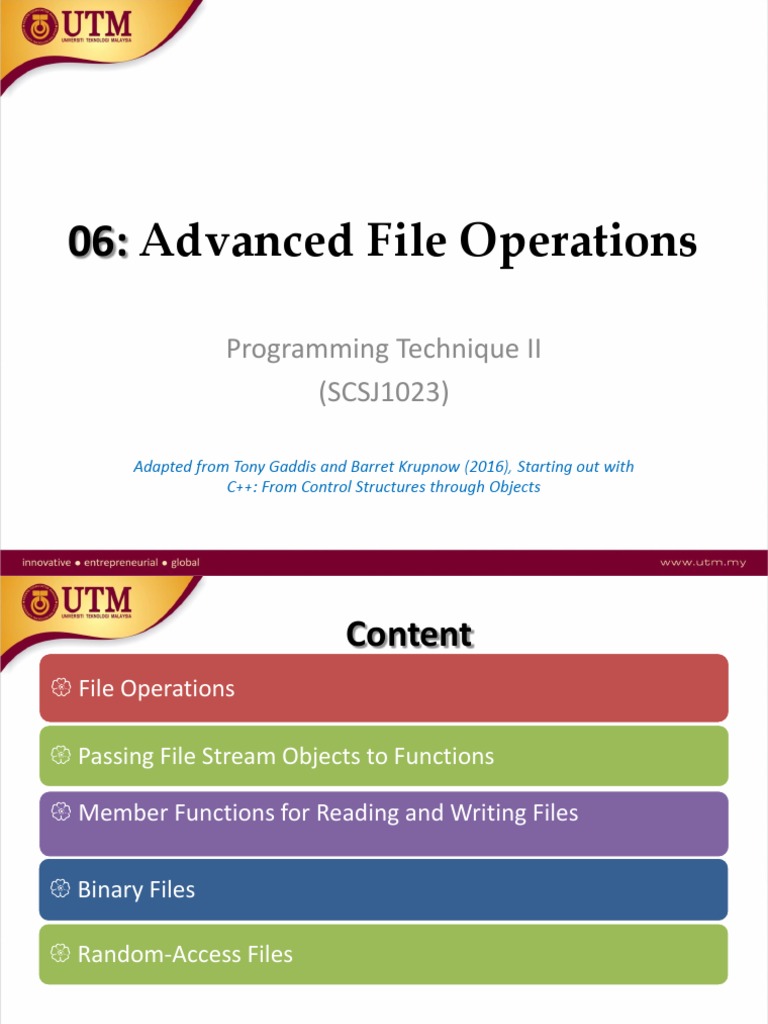 06 Advanced File Operations Update | PDF | Computer File | Input/Output