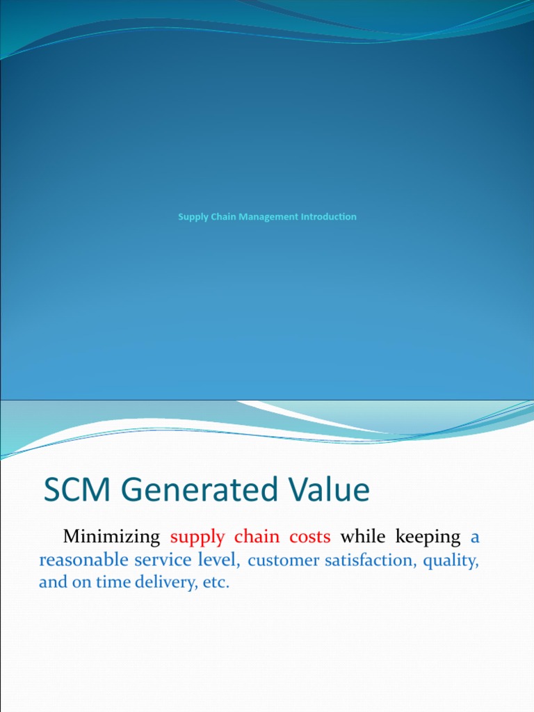 Supply Chain Management | PDF | Supply Chain Management | Supply Chain