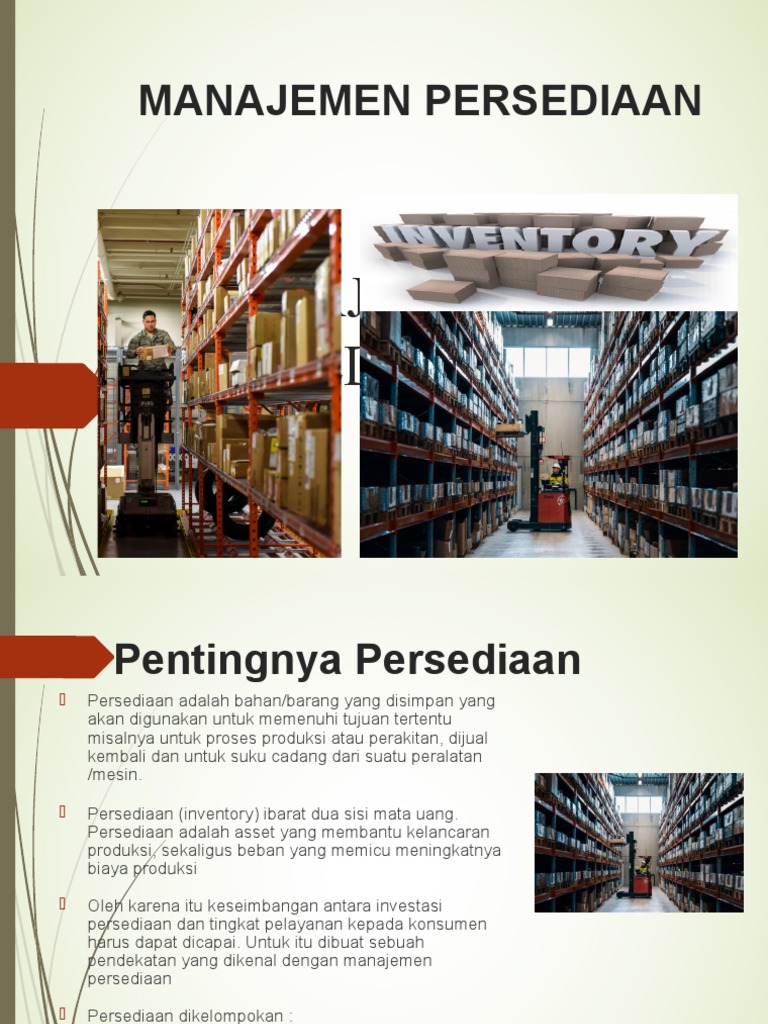 03 Manajemen Persediaan | PDF