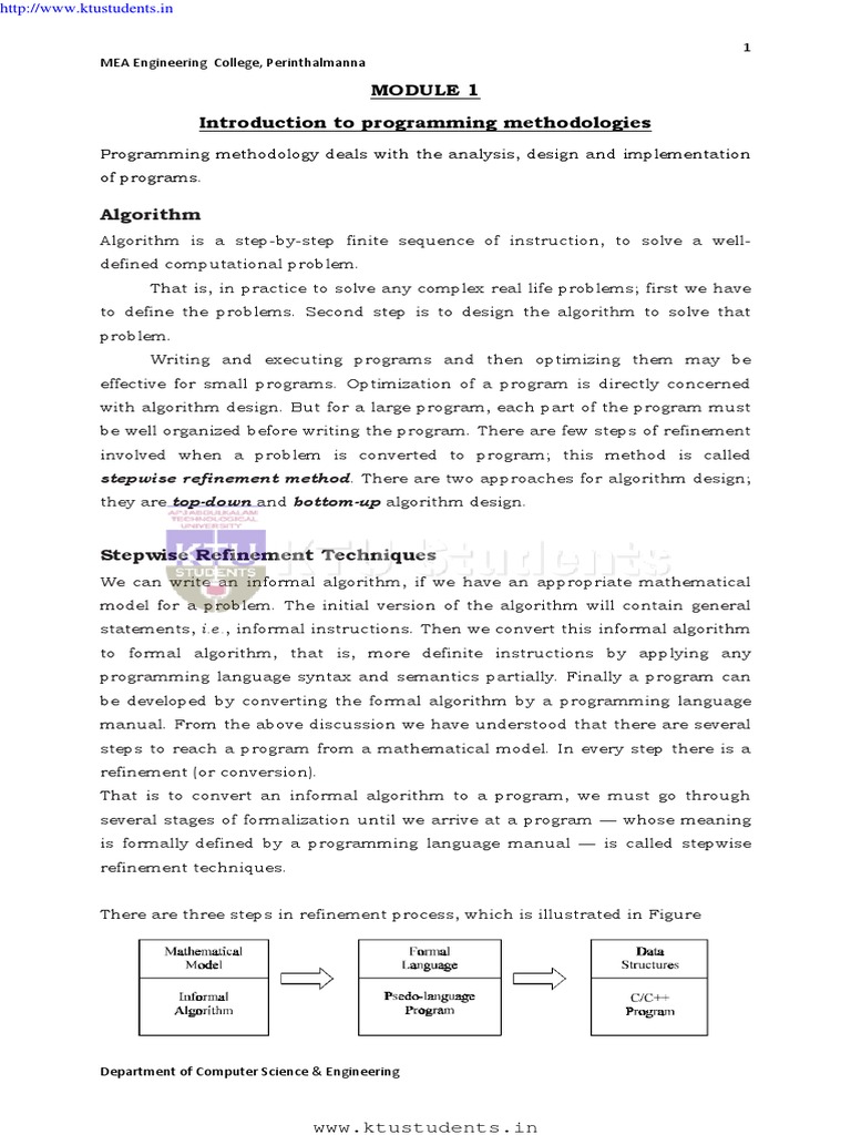 Dsa Module 1 - Ktustudents - in | Download Free PDF | Subroutine | Time Complexity