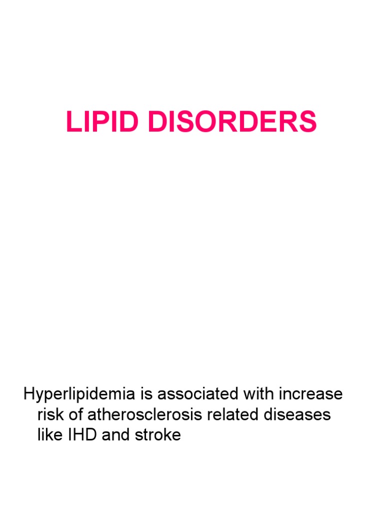 Lipid Disorders 3 | PDF