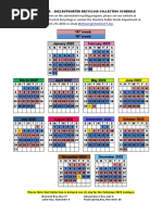 Bin Collection Calendar 2025 | PDF | Waste Management | Waste