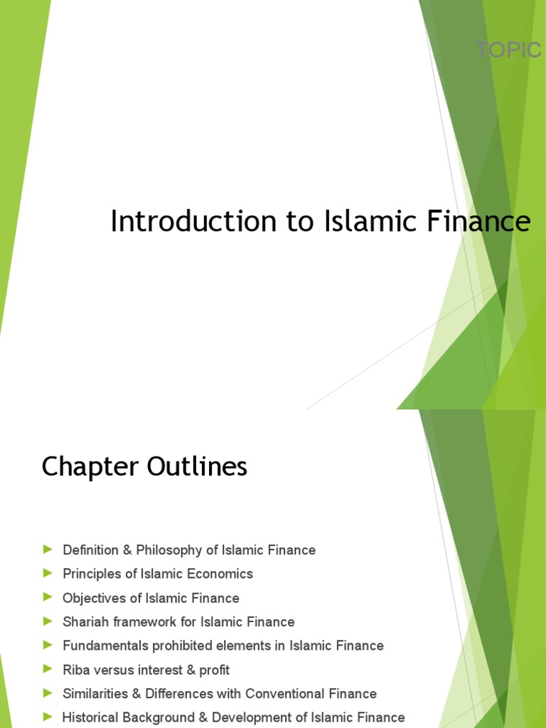 TOPIC 1 - Introduction Islamic Finance | PDF