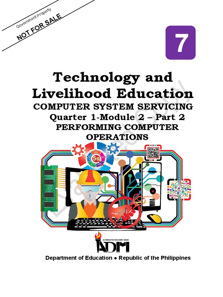 Technology and Livelihood Education: Computer System Servicing Quarter ...