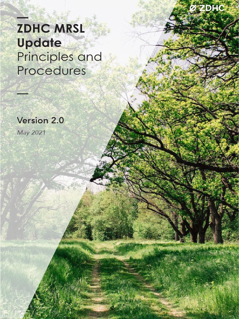 ZDHC MRSL Principles and Procedures | PDF