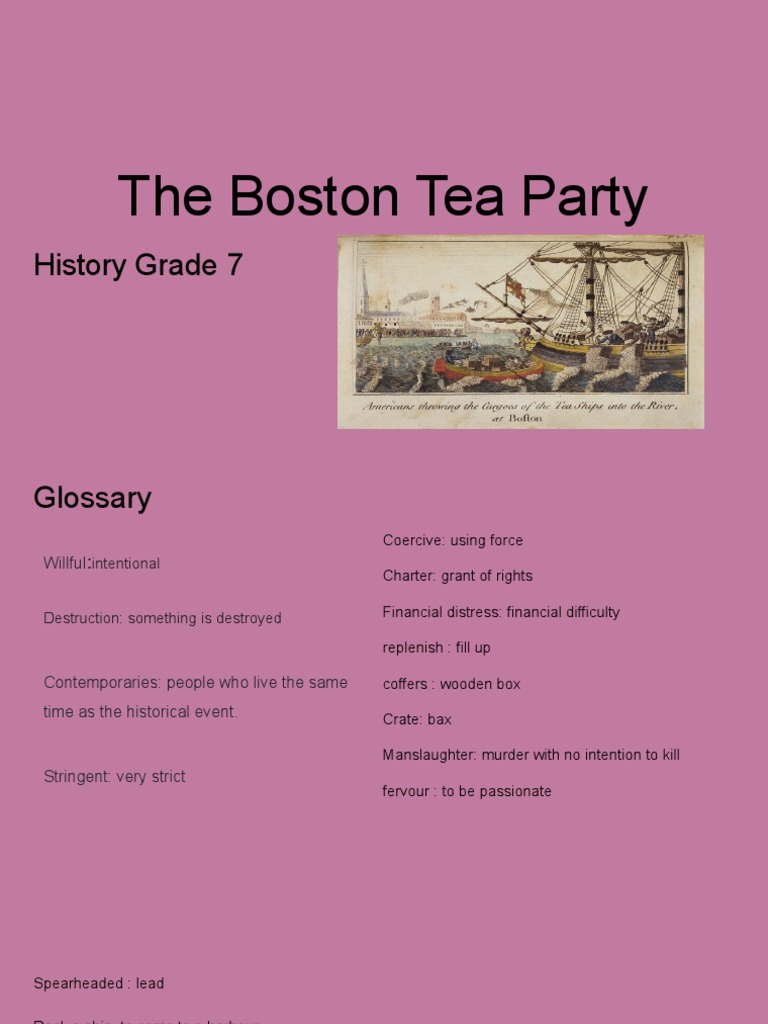 The Boston Tea Party: History Grade 7 | PDF | Colonial United States ...