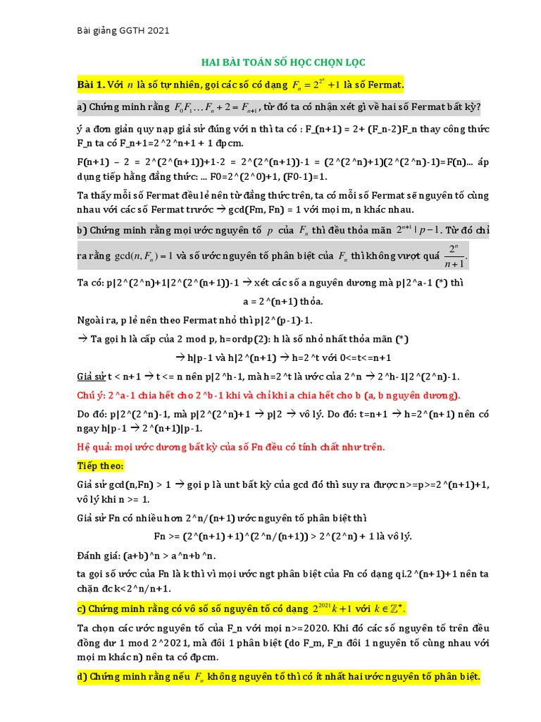 Bai Giang 2 GGTH Note | PDF