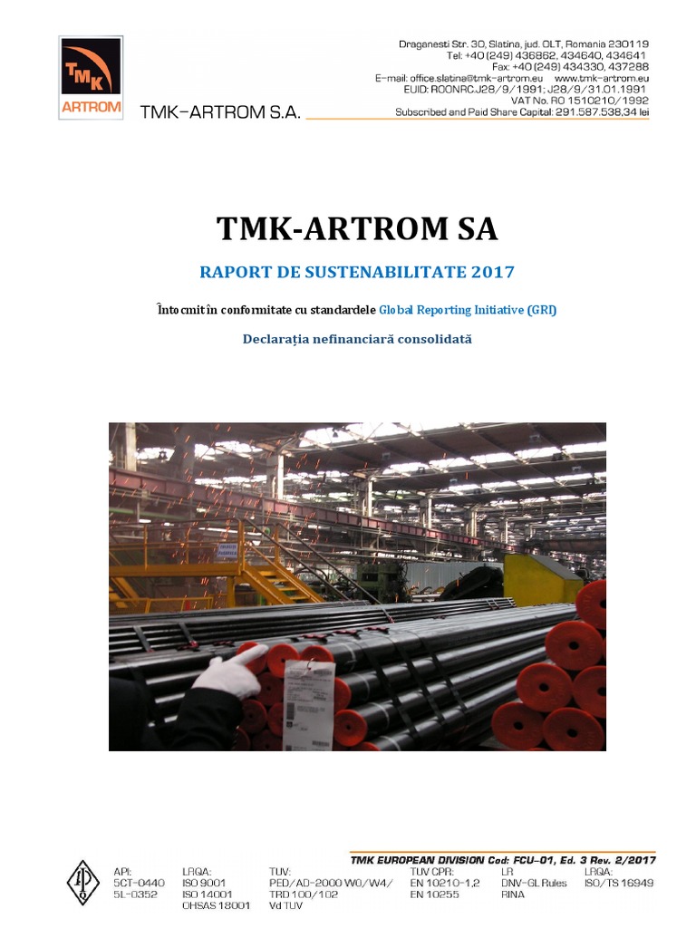 TMK ARTROM 2017 Consolidat | PDF