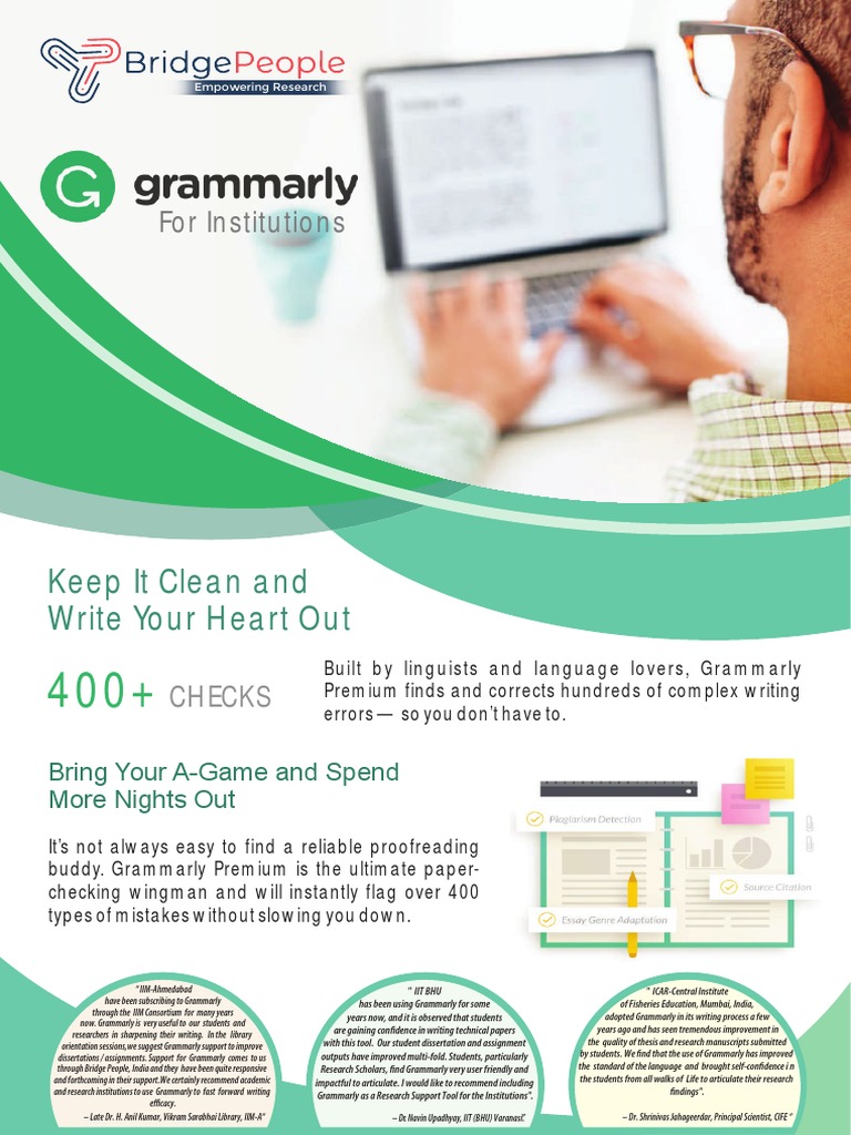 Grammarly Brochure | PDF | Career & Growth