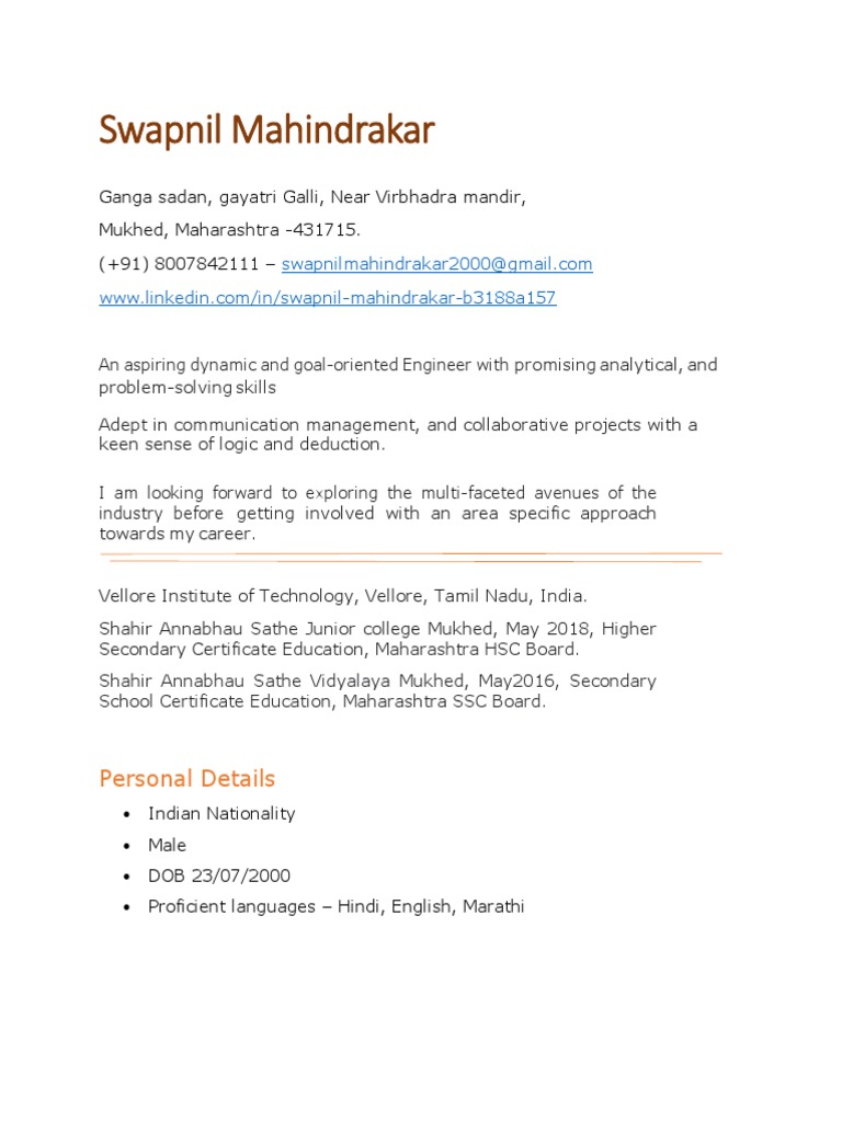 Swapnil Mahindrakar - Resume - 2022 | PDF