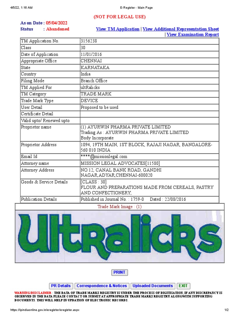 E-Register - Main Page | PDF