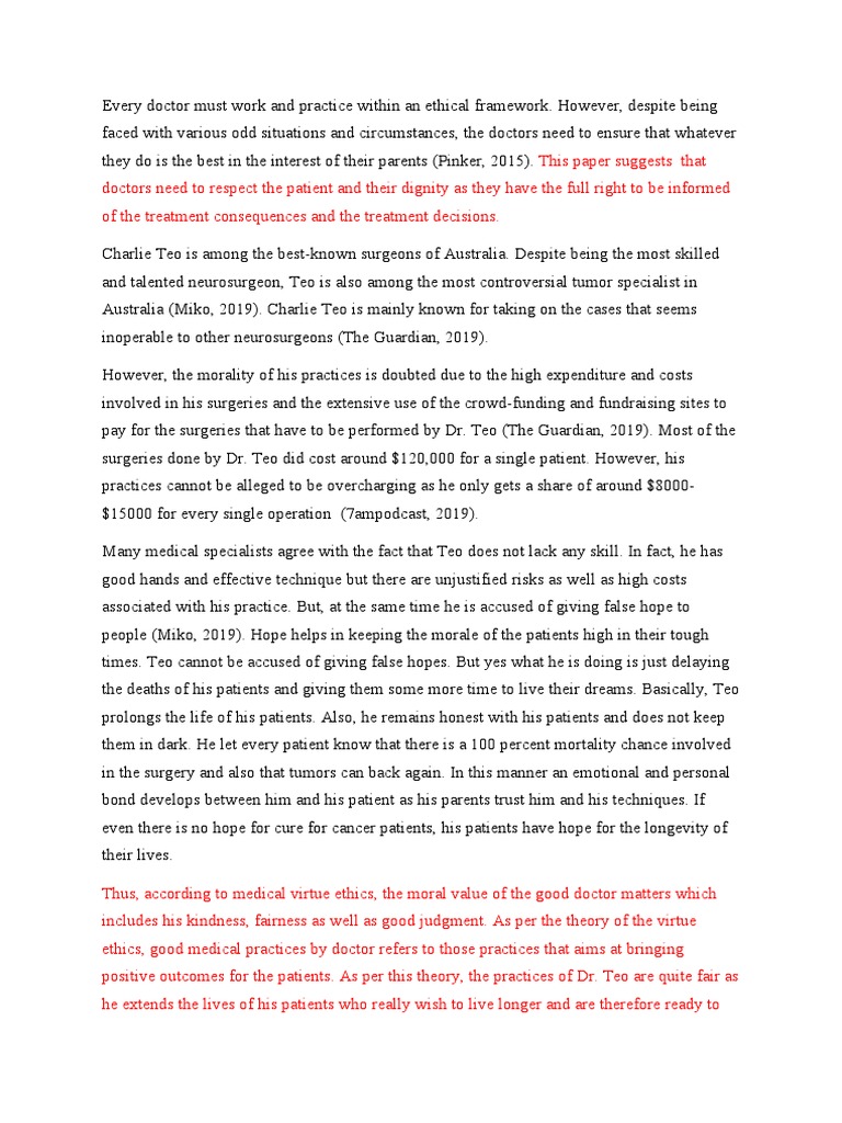 Core Essay Draftt Comments | PDF | Virtue Ethics | Virtue