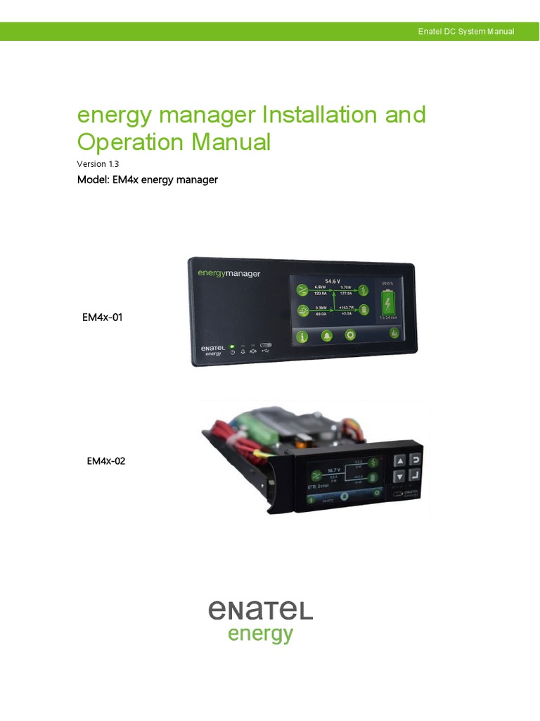 Manual EM4x Installation-and-Operation V1.3 | PDF