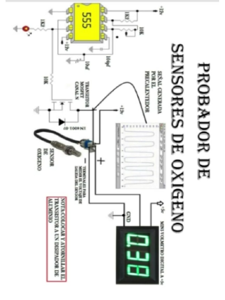 Simulador De Sensor De Oxígeno Honda Diagrama Circuito Elec