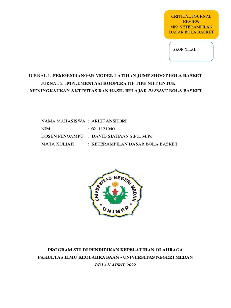 CJR BASKET - Arief Anshori | PDF