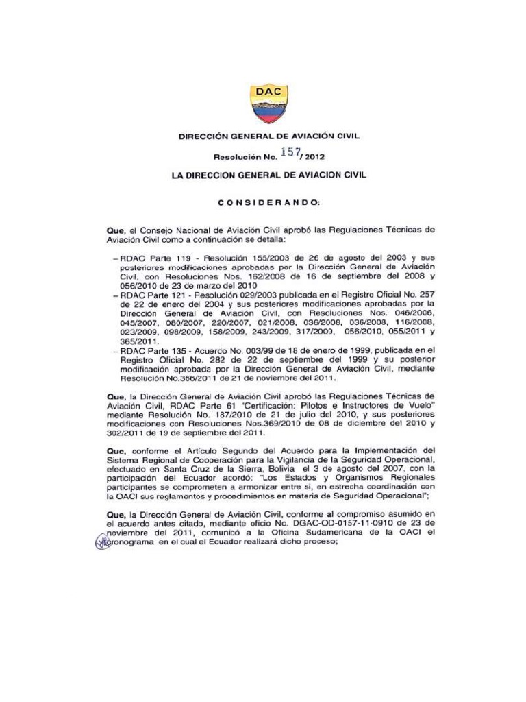 RDAC Parte 121 Final 1 | PDF