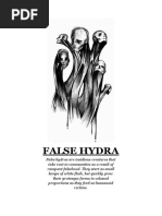 The False Hydra: A 5th Edition Reference Guide For Running A False Hydra Adventure | PDF