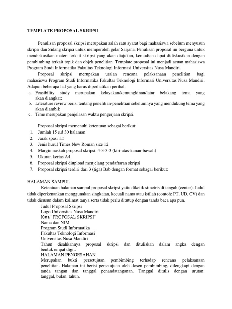 Templet Proposal | PDF