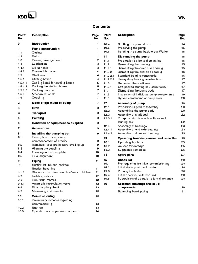 WK Multistage Pump Assembly Guide | PDF | Pump | Bearing (Mechanical)