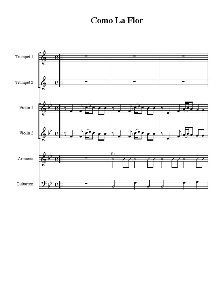 Como La Flor Score | PDF | Ajedrez