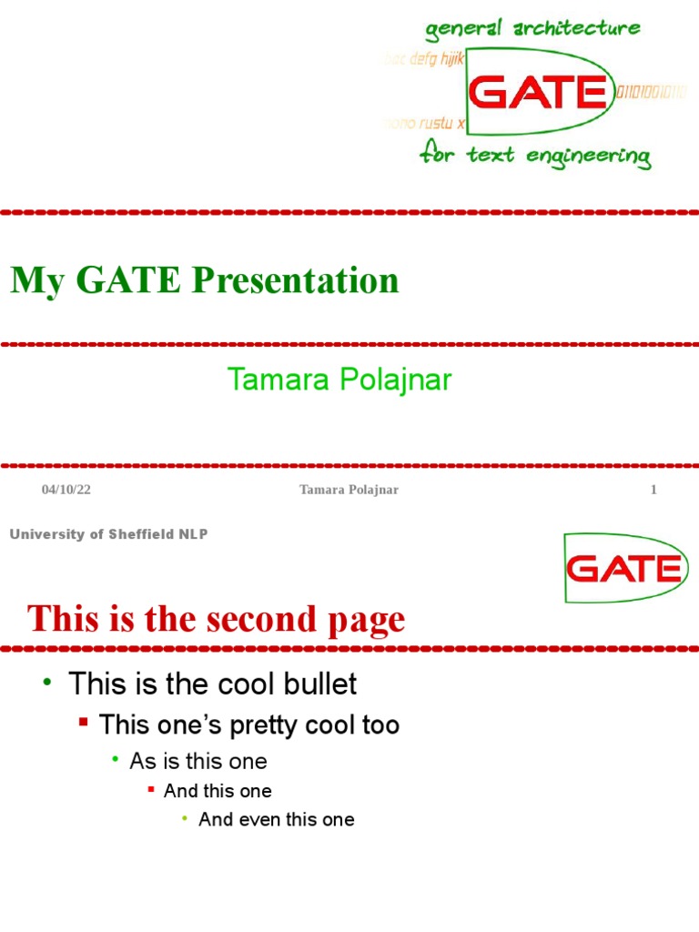 My GATE Presentation | PDF