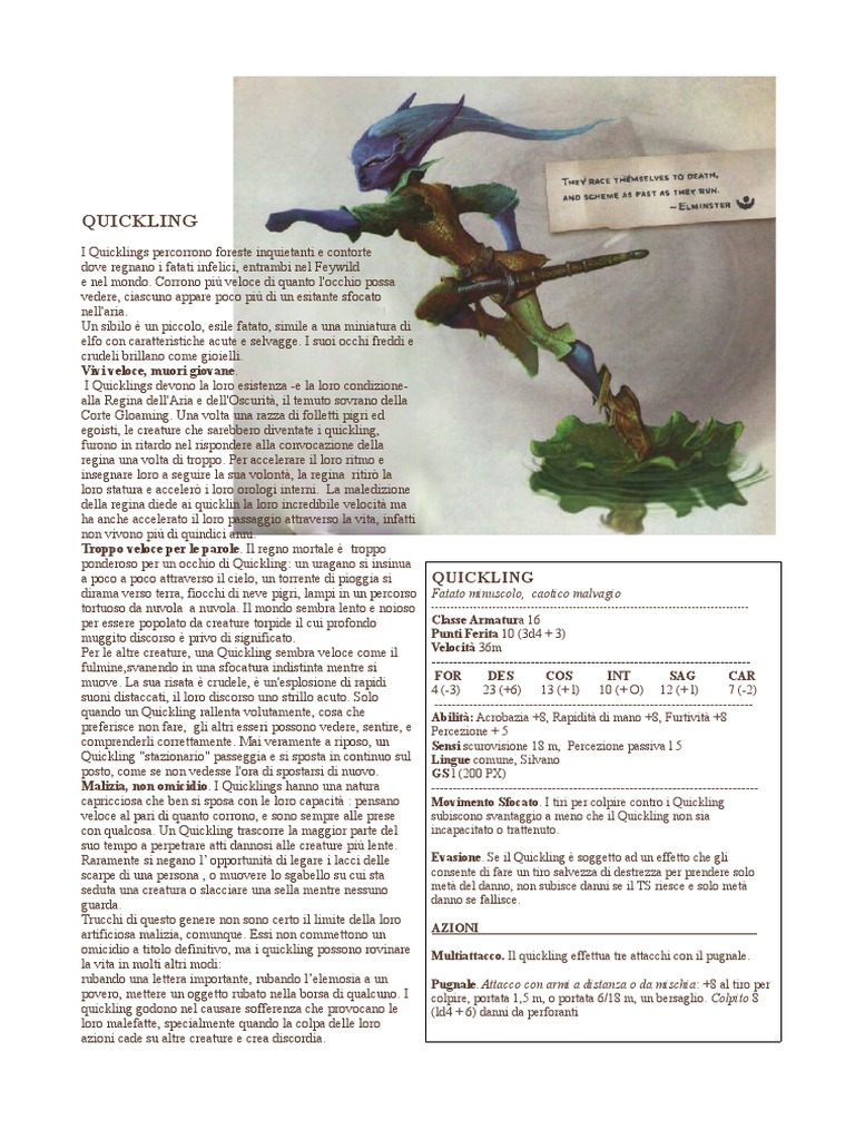 QUICKLING 5e PDF | PDF